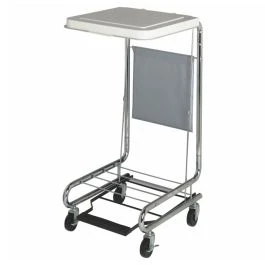 Alimed Rectangular Hamper Stand w/ Metal Lid - CME Corp