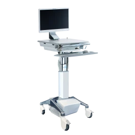 Altus E5 Powered Clio Electric Lift All-In-One PC Cart - CME Corp