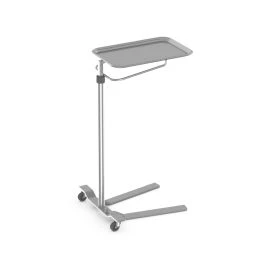 CME Foot Operated Mayo Stand w/ Single Post and Stainless Steel Tray ...
