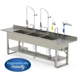 MAC Medical Processing Sinks with 3 Basin - CME Corp