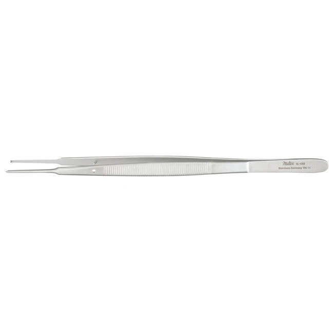 Miltex 6-182 Gerald Forceps, 7", Tissue, Straight, 1x2 Teeth - CME Corp