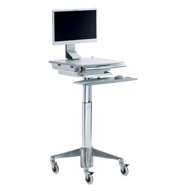 Altus HHC8P6-2028 Non-Powered All-in-One PC Cart, American Natural ...