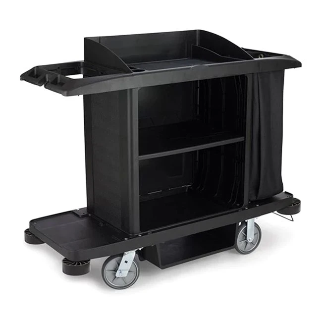 Rubbermaid FG618900BLA Full Size Cart w/Vinyl Bag - Black - CME Corp